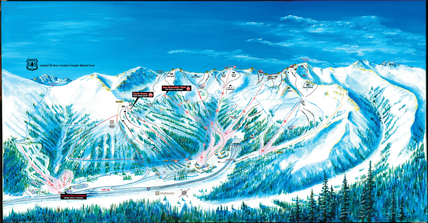Loveland Map | 9-Ski Lifts & 1,800 Acres of Trails | Loveland Ski Area